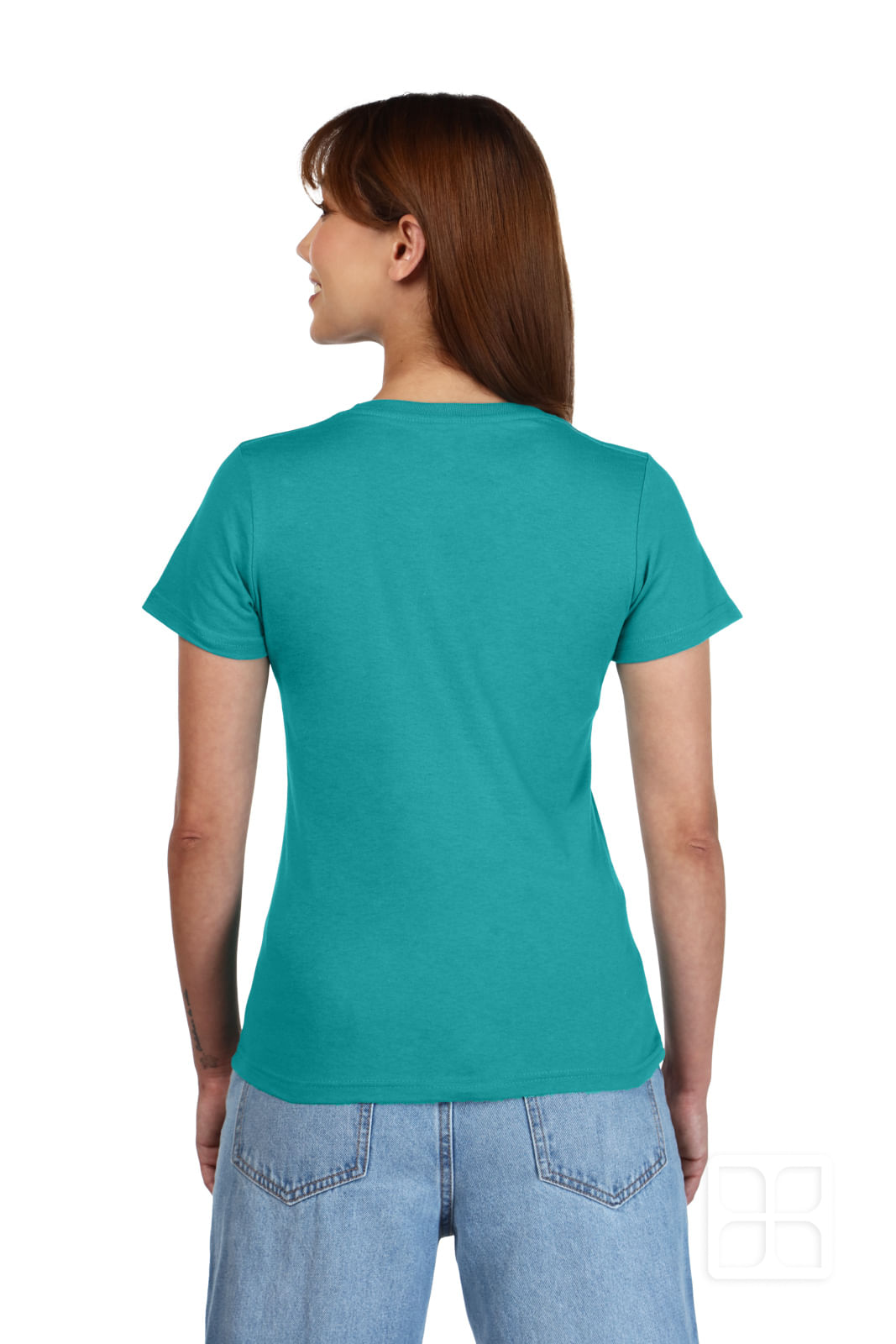 Playera Cuello Redondo Manga Corta para Mujer Color Perry