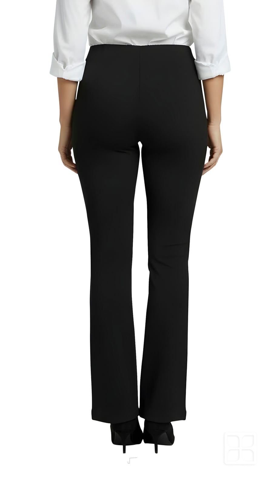 Legging Acampanado en Color Negro para Mujer